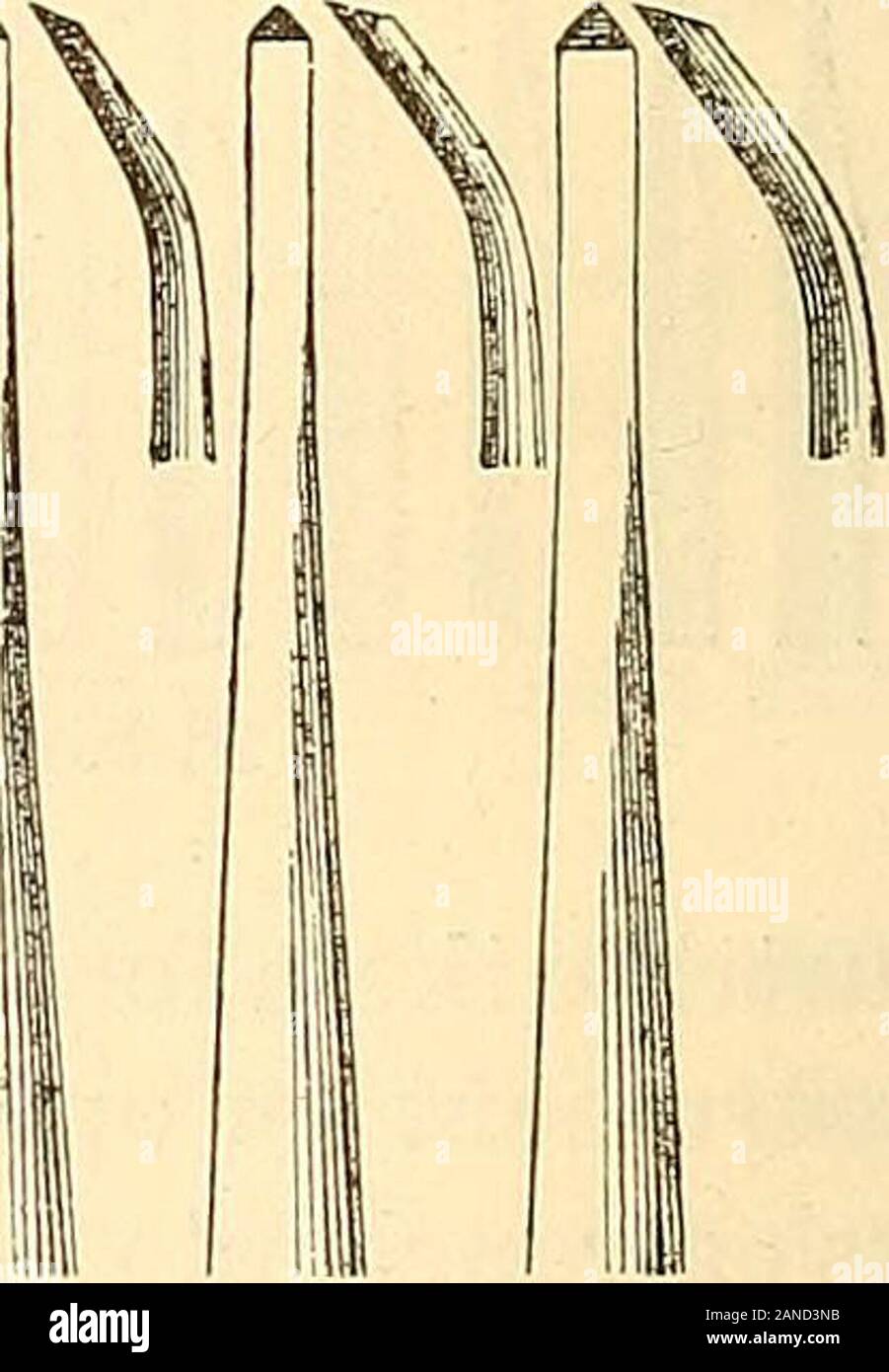Principles and practice of operative dentistry . A set of three-edged ...