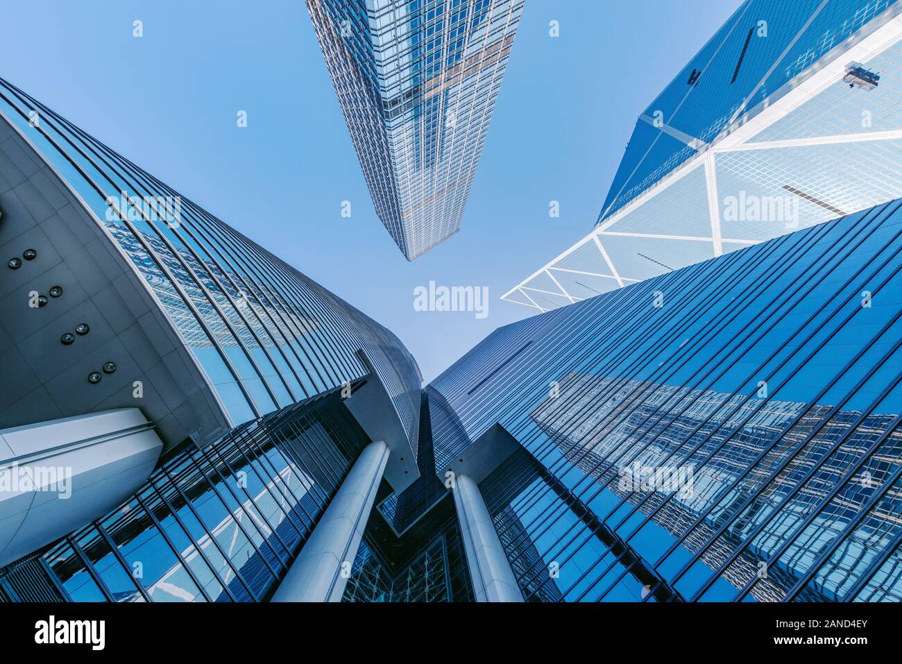 Exterior of the office buildings in Hong Kong Stock Photo - Alamy