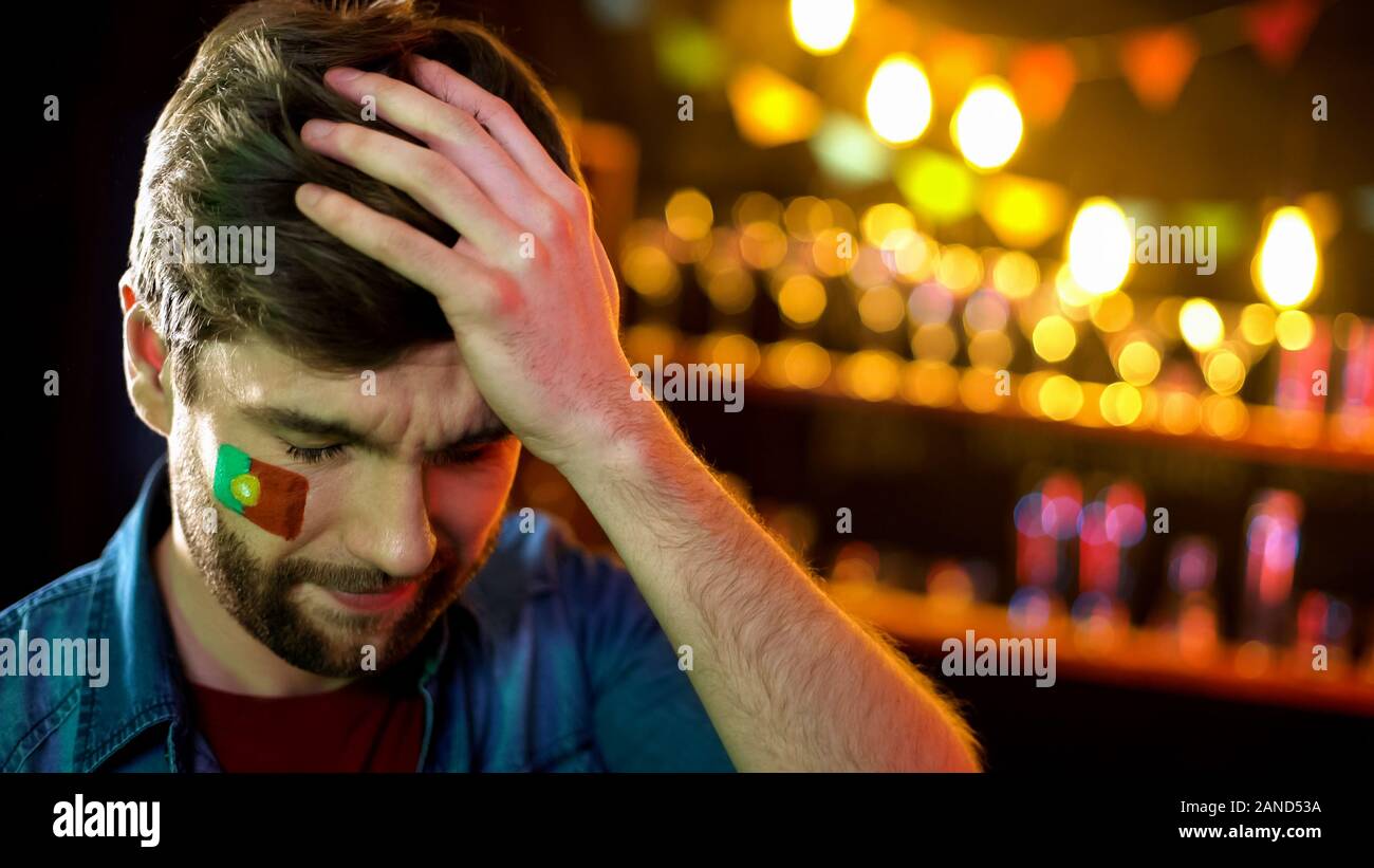 Sad portuguese soccer fan portuguese hi-res stock photography and ...