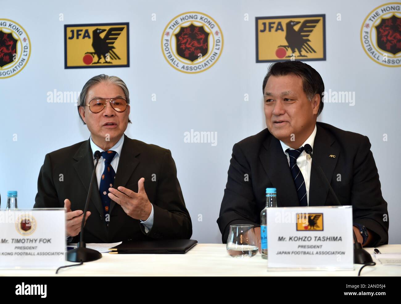 Timothy Fok Tsun-ting, president of Hong Kong Football Association ...