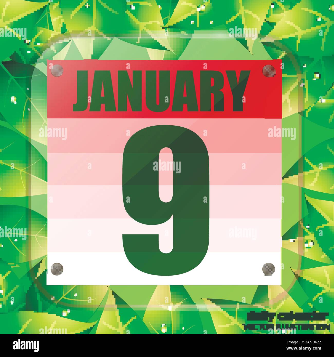 Number 9 calendar hi-res stock photography and images - Alamy