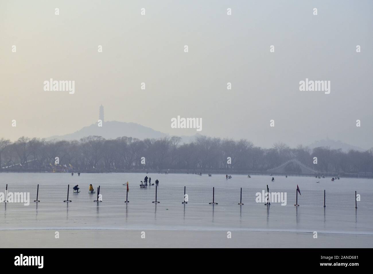 Local landmarks is covered with serious haze in Beijing, China, 9 ...
