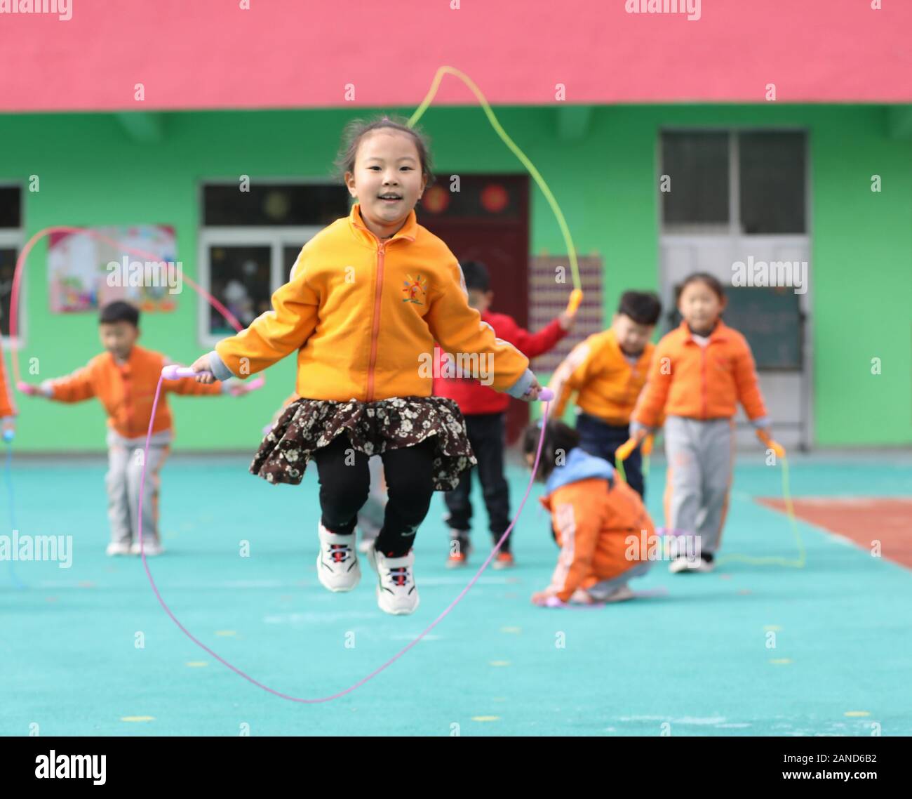 Group kids playing in kindergarten hi-res stock photography and images ...