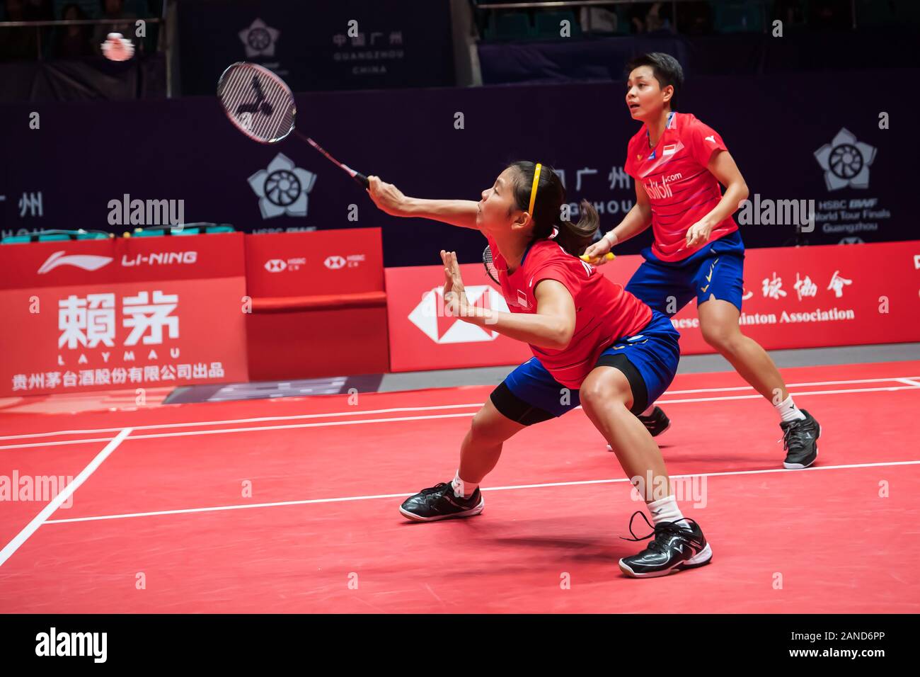 Indonesian professional badminton players Greysia Polii and Apriyani ...