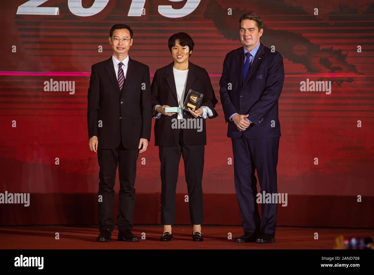 South Korean badminton player An Se Young, middle, is named Most ...