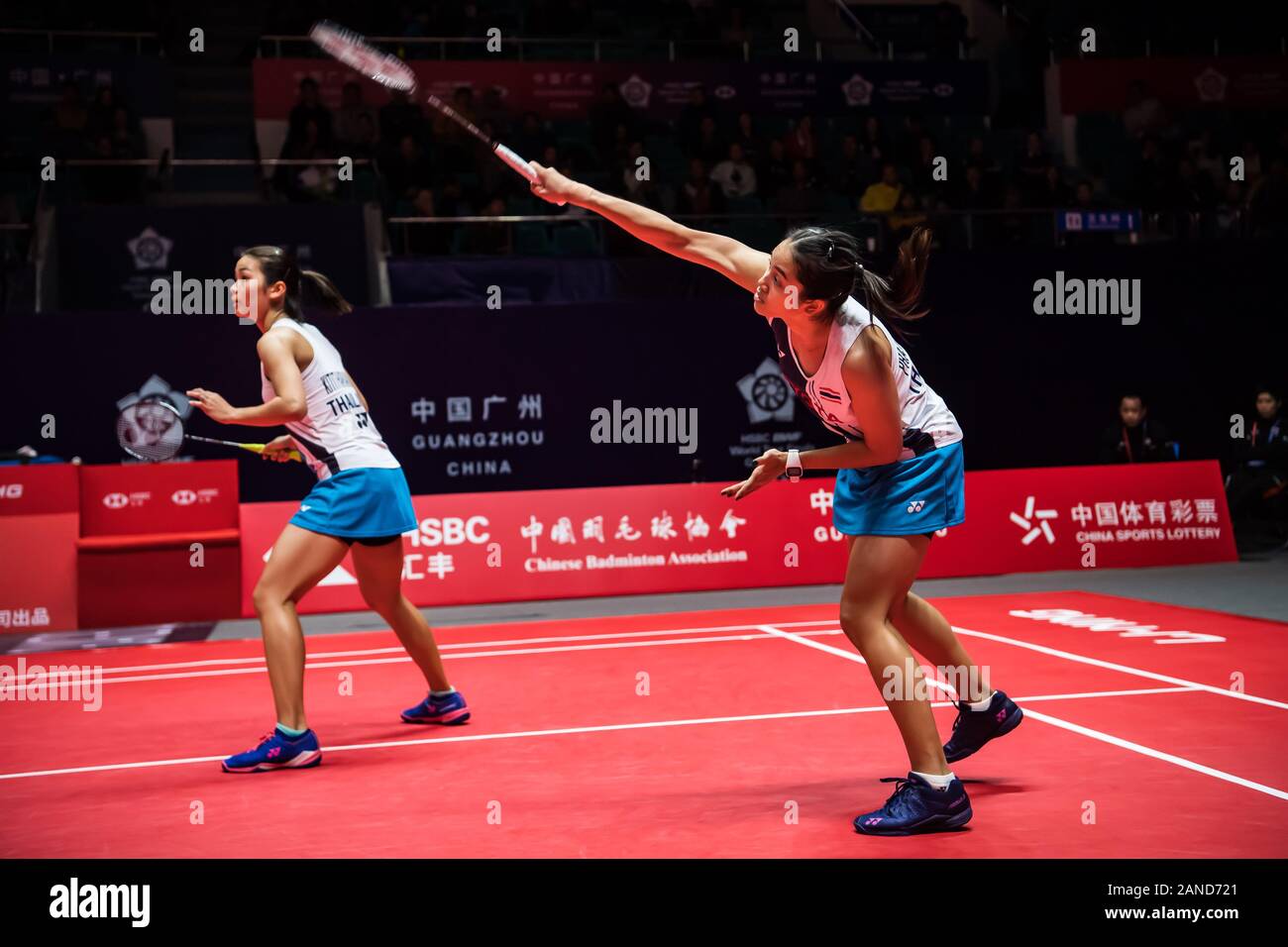 Thai professional badminton players Jongkolphan Kititharakul and ...