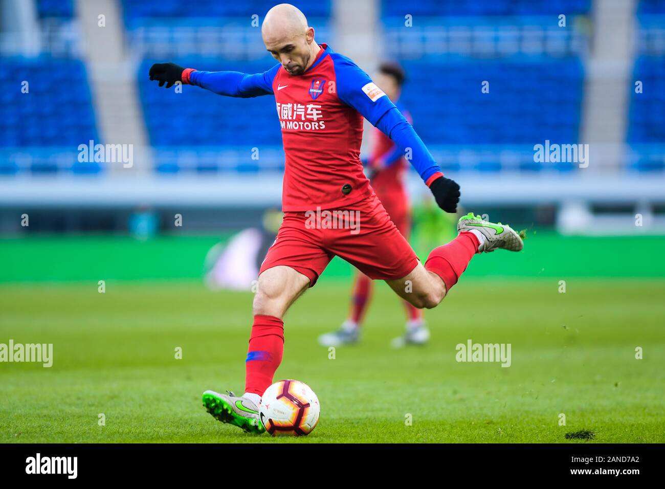 Polish professional footballer Adrian Mierzejewski of Chongqing SWM ...