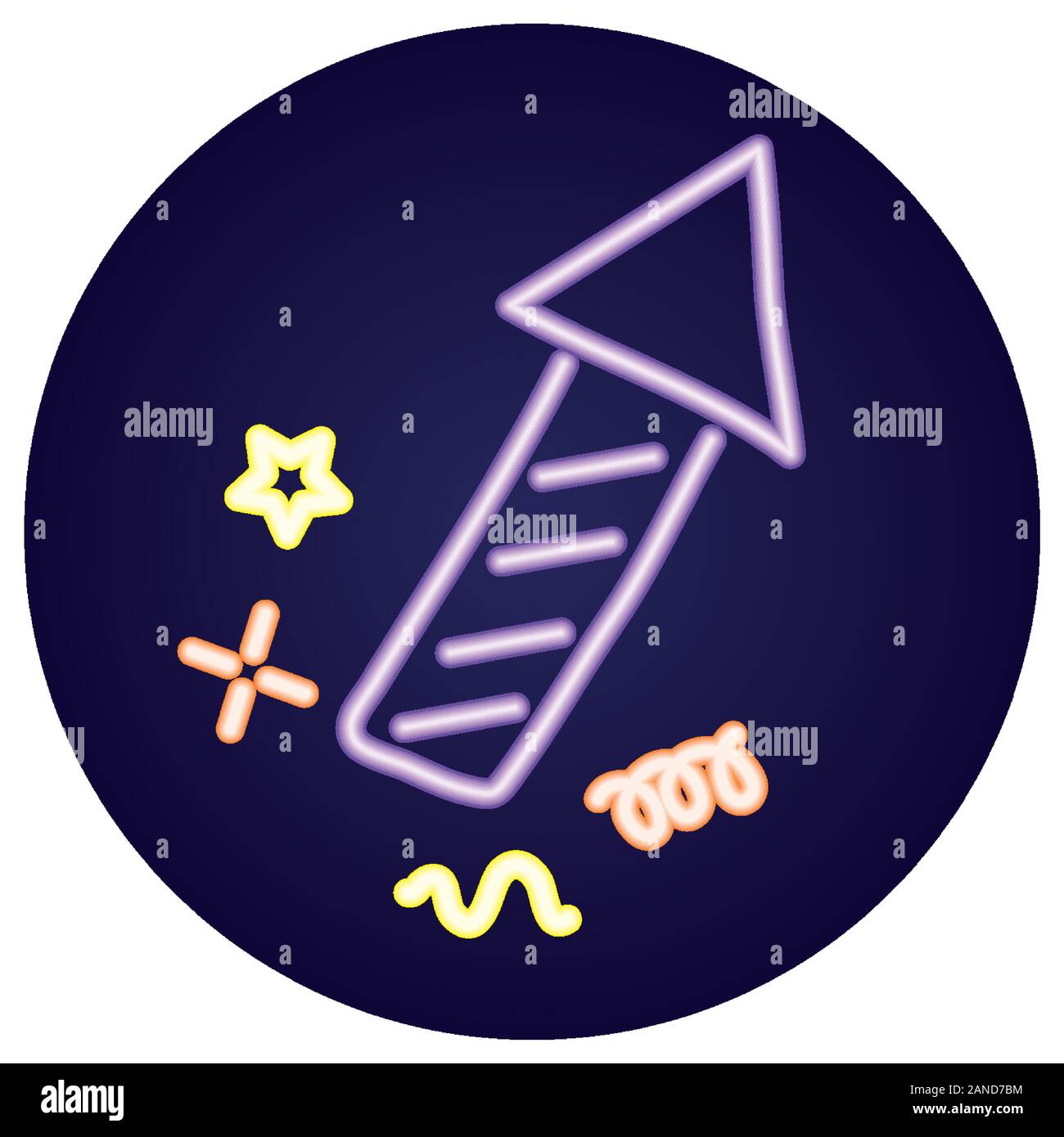 firework rocket explosive isolated icon Stock Vector Image & Art - Alamy