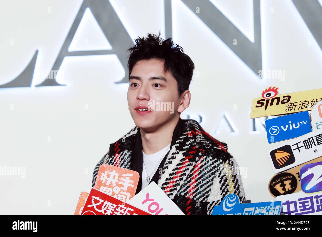 --FILE--Chinese actor Darren Wang, also known as Wang Talu, is ...