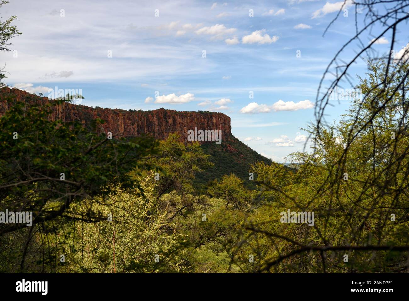 sandstone escarpment,Waterberg Plateau,Waterberg National park,eastern ...
