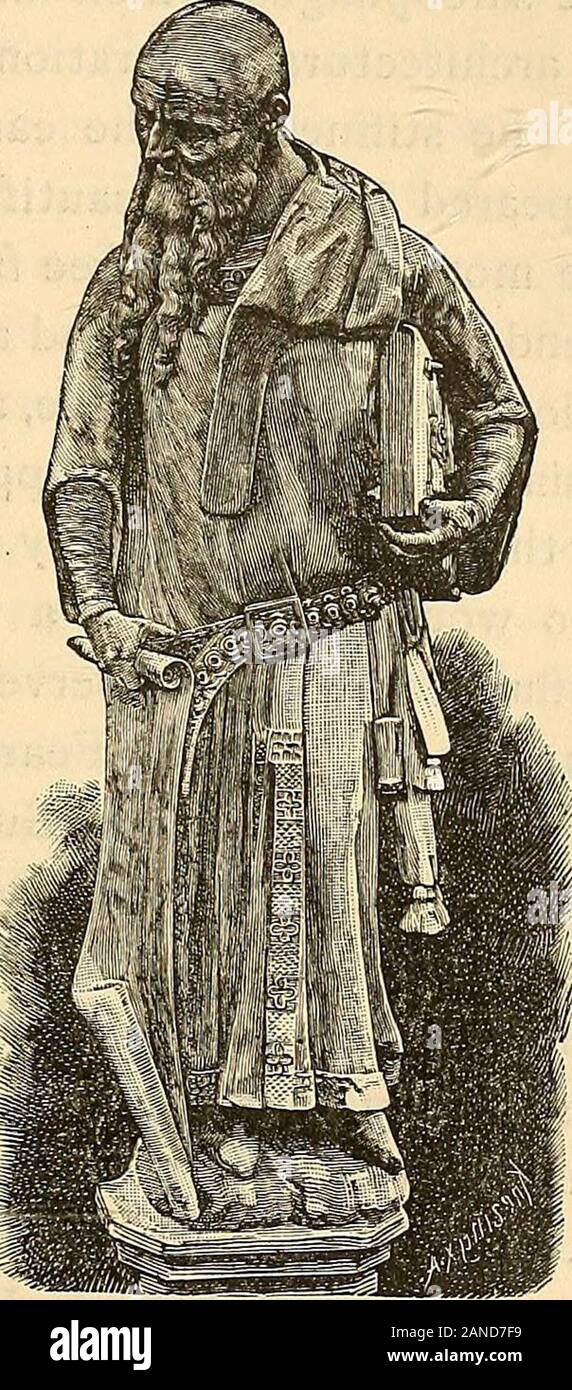 History of mediæval art . Fig. 381.—Statues of Prophets from the ...