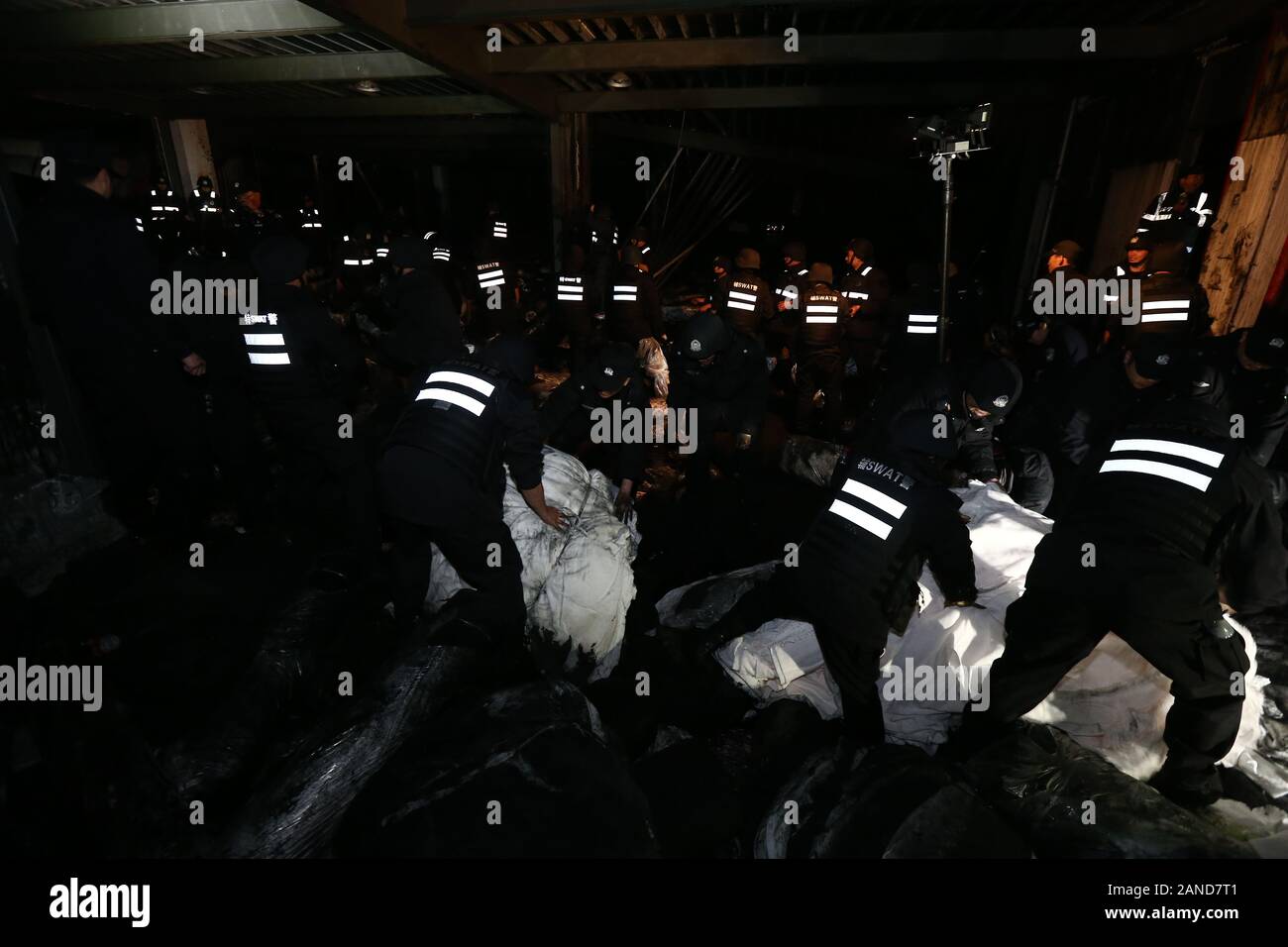 Rescue is underway after the sewage tank collapse at a printing and ...