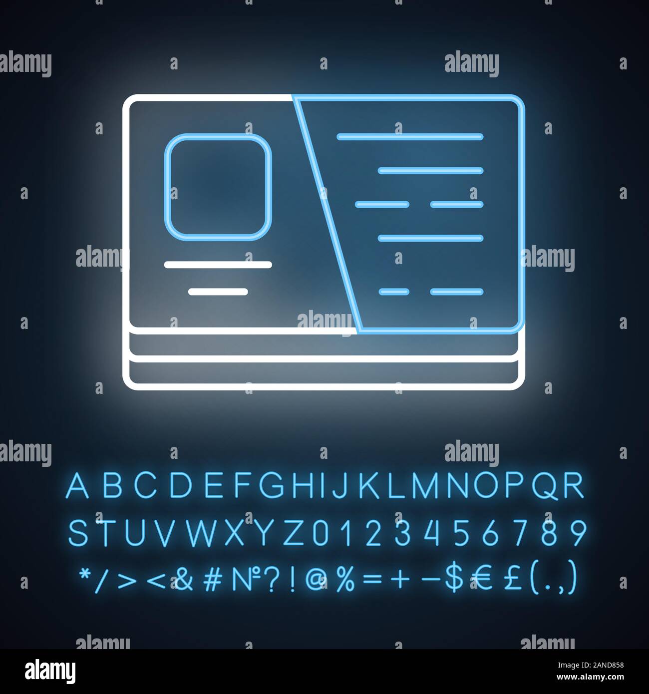 Identity card numbers Stock Vector Images - Alamy