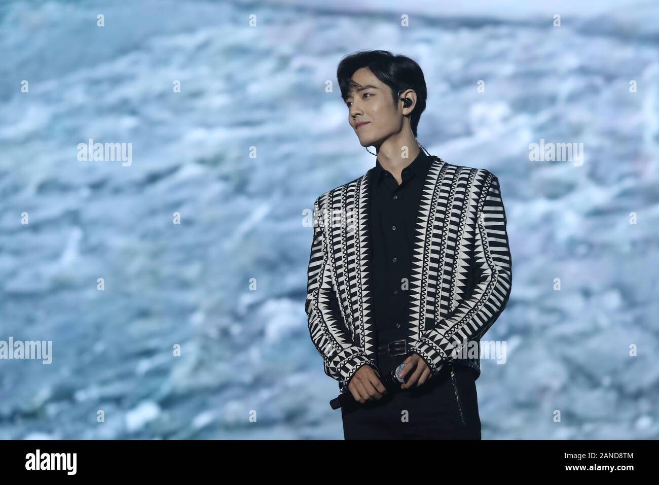 --FILE--Chinese actor and singer Xiao Zhan, member of the male idol ...