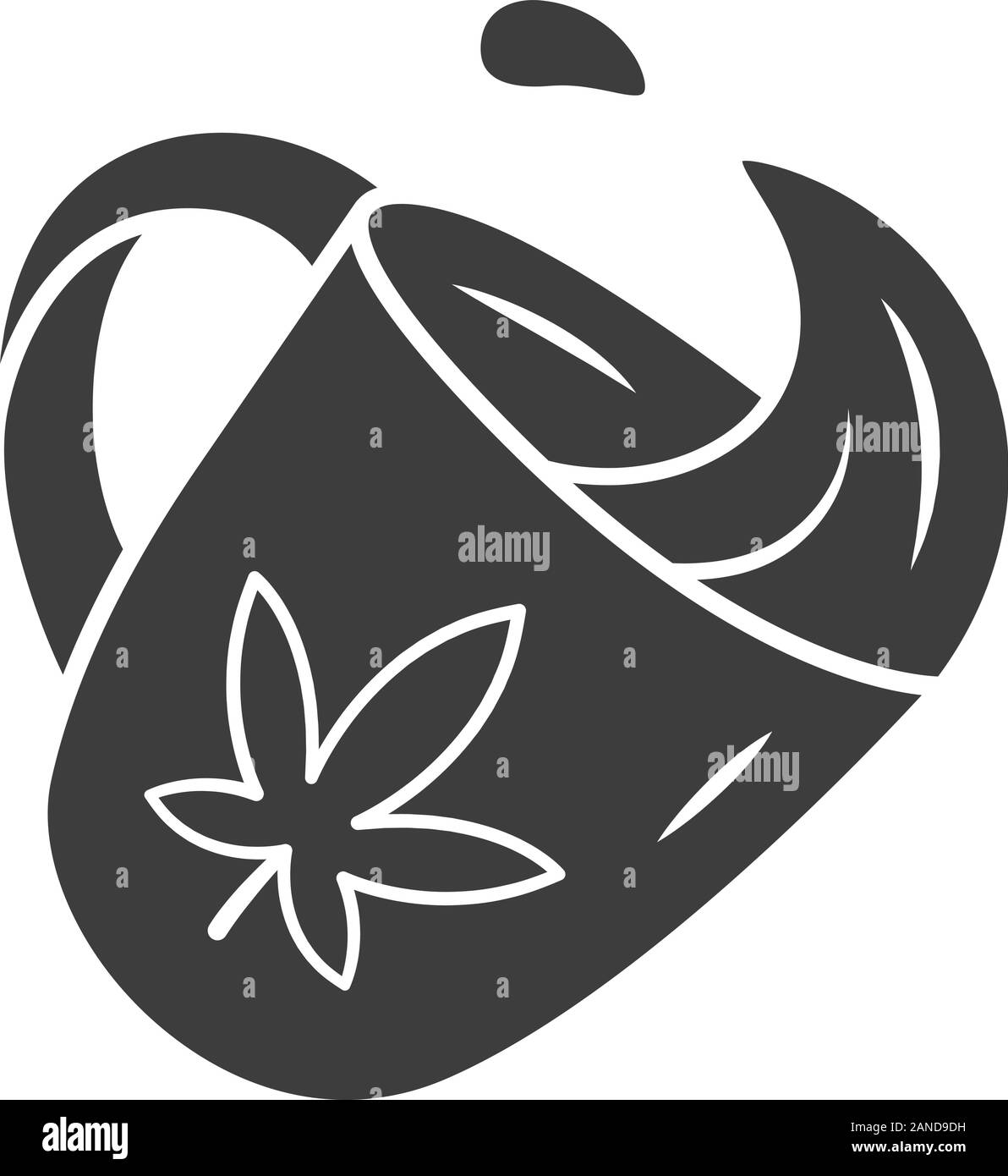 Marijuana leaf icon cartoon style hi-res stock photography and images ...