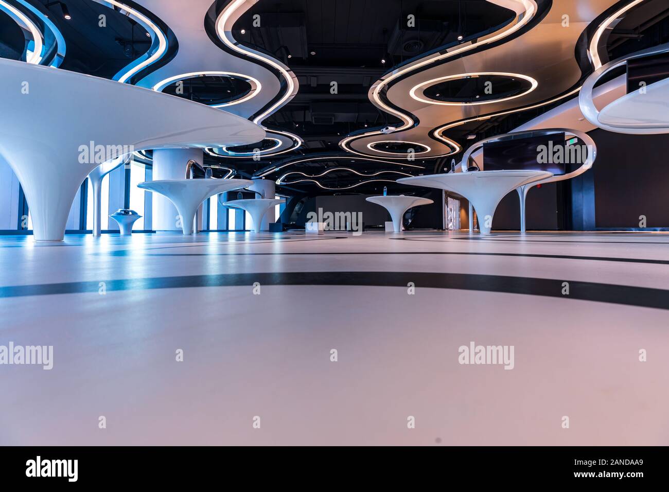 An inside view of the 5G laboratory at 31st floor of newly opened Leeza ...