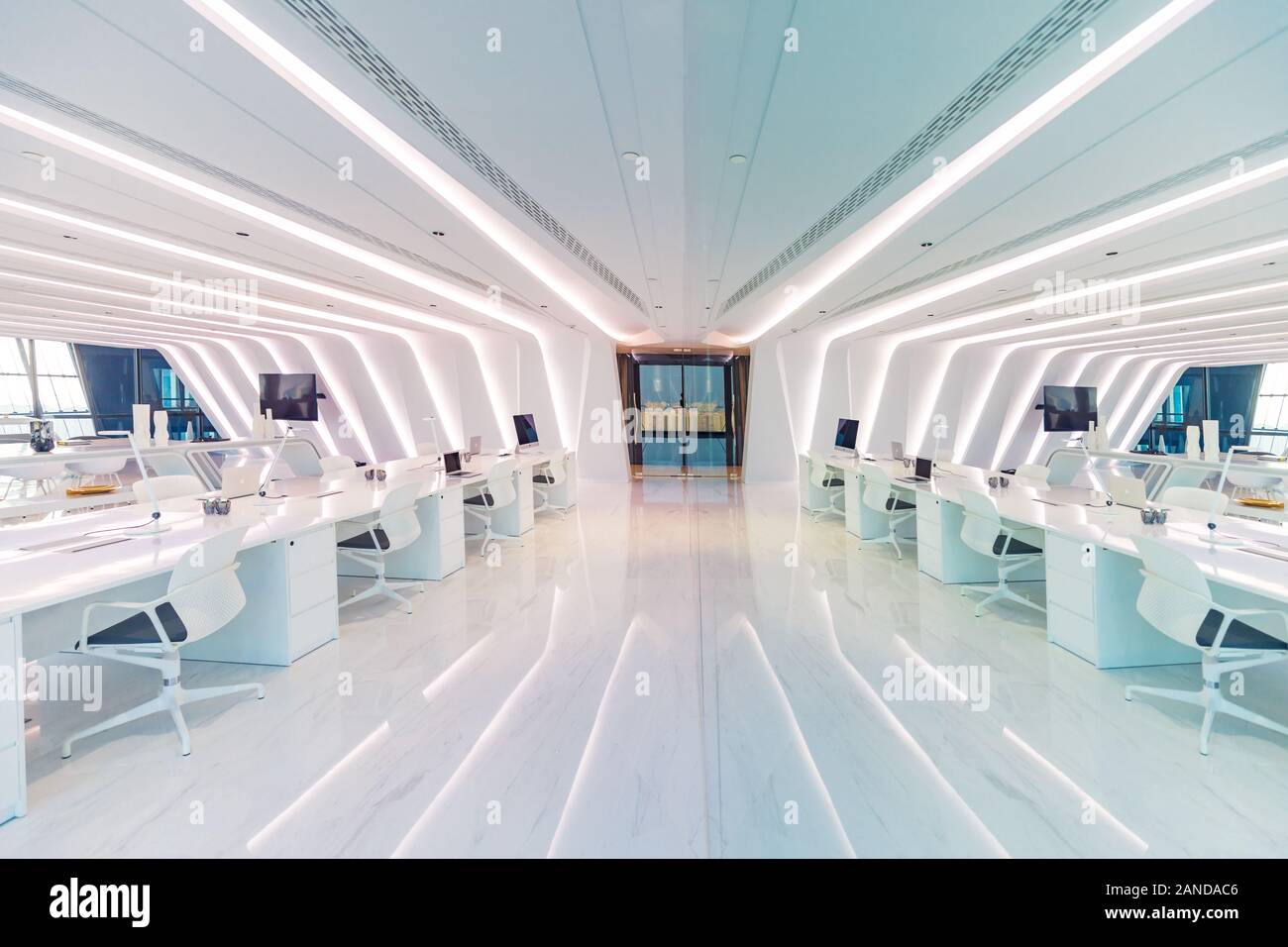 An inside view of the 5G laboratory at 31st floor of newly opened Leeza ...