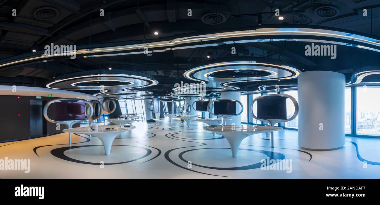 An inside view of the 5G laboratory at 31st floor of newly opened Leeza ...