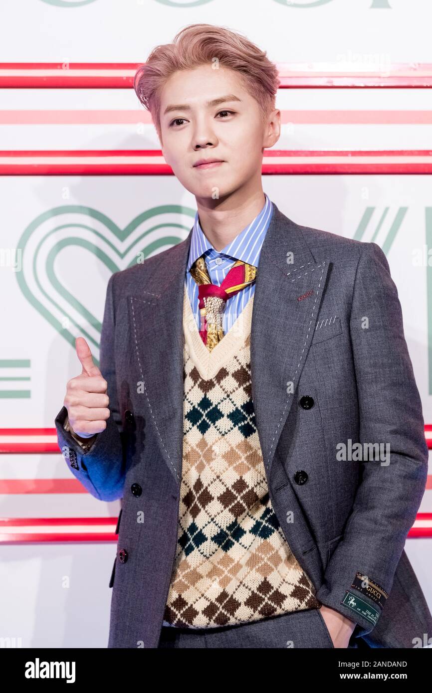 --File--Chinese singer and actor Lu Han arrives for Gucci red carpet ...