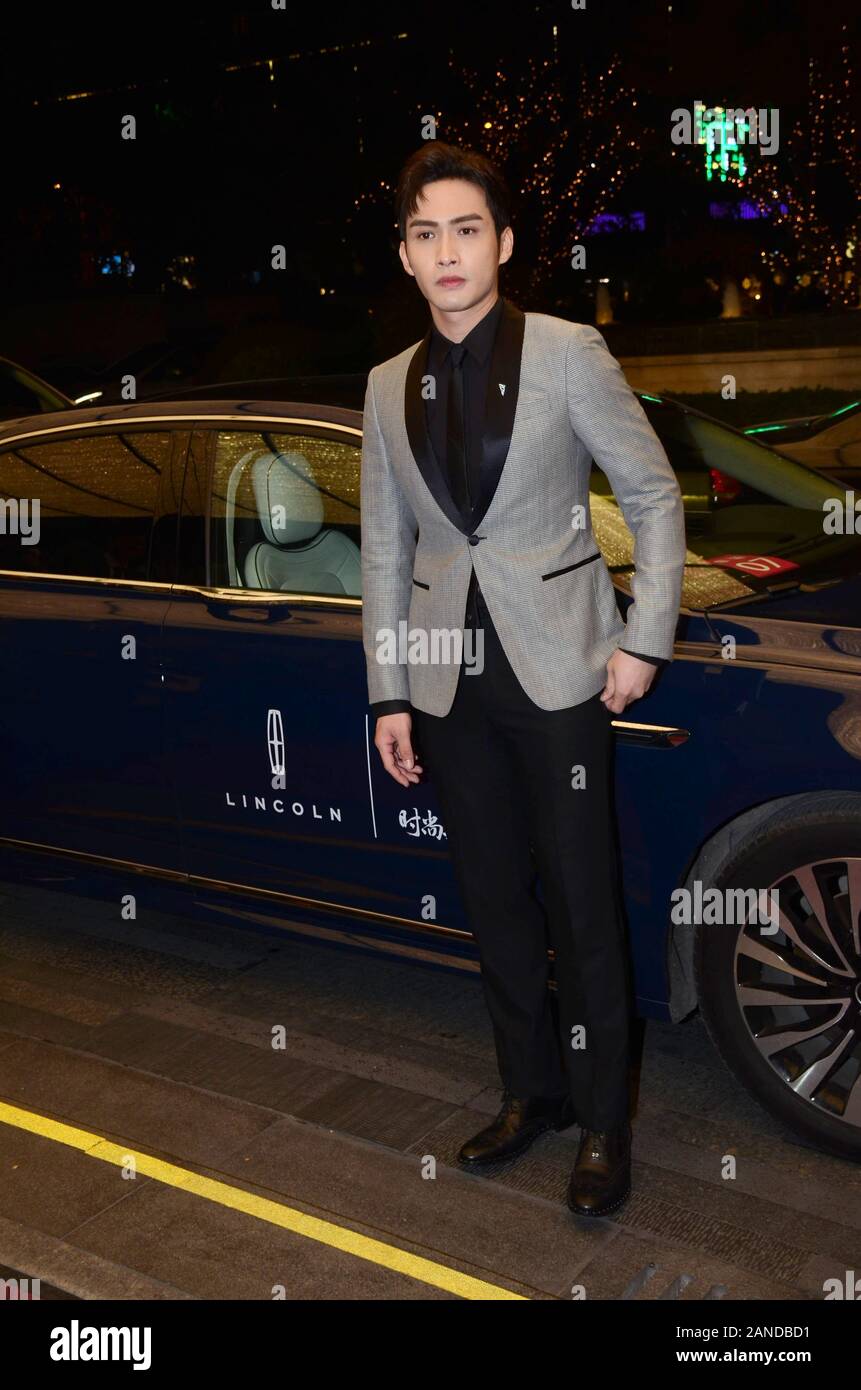 --FILE--Dressed in suit, Chinese actor Zhang Binbin, also known as Vin Zhang, attends red carpet ...