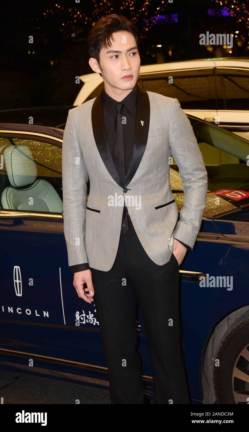 --FILE--Dressed in suit, Chinese actor Zhang Binbin, also known as Vin ...