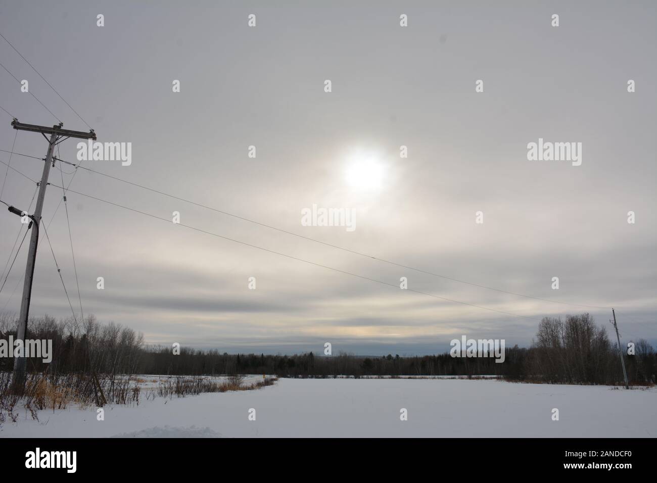 Sky and utility poles hi-res stock photography and images - Alamy