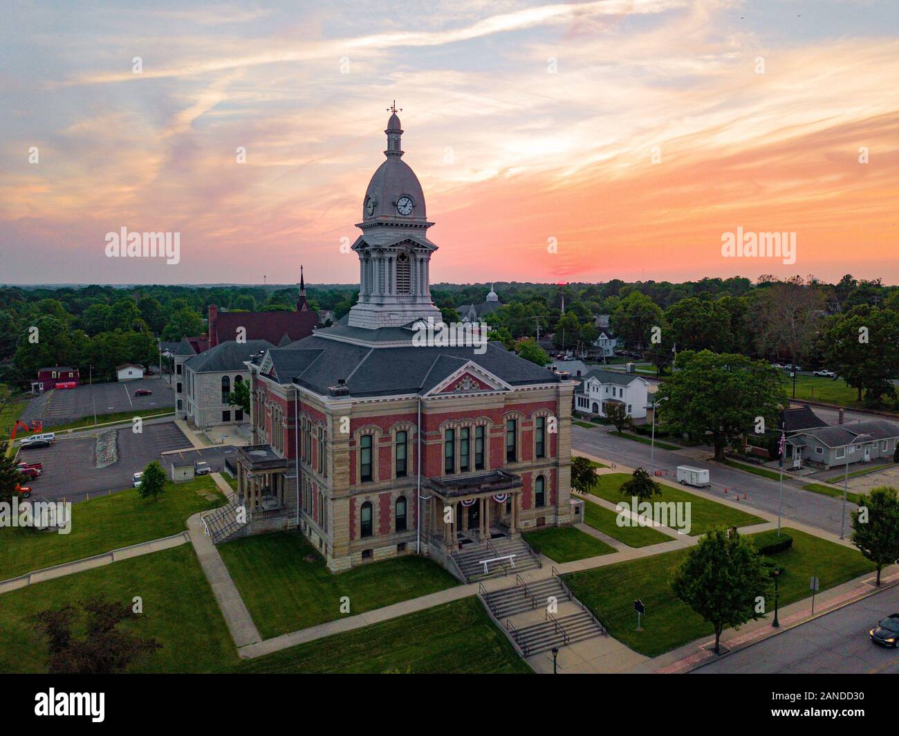 A courthouse in a small town Stock Photo - Alamy