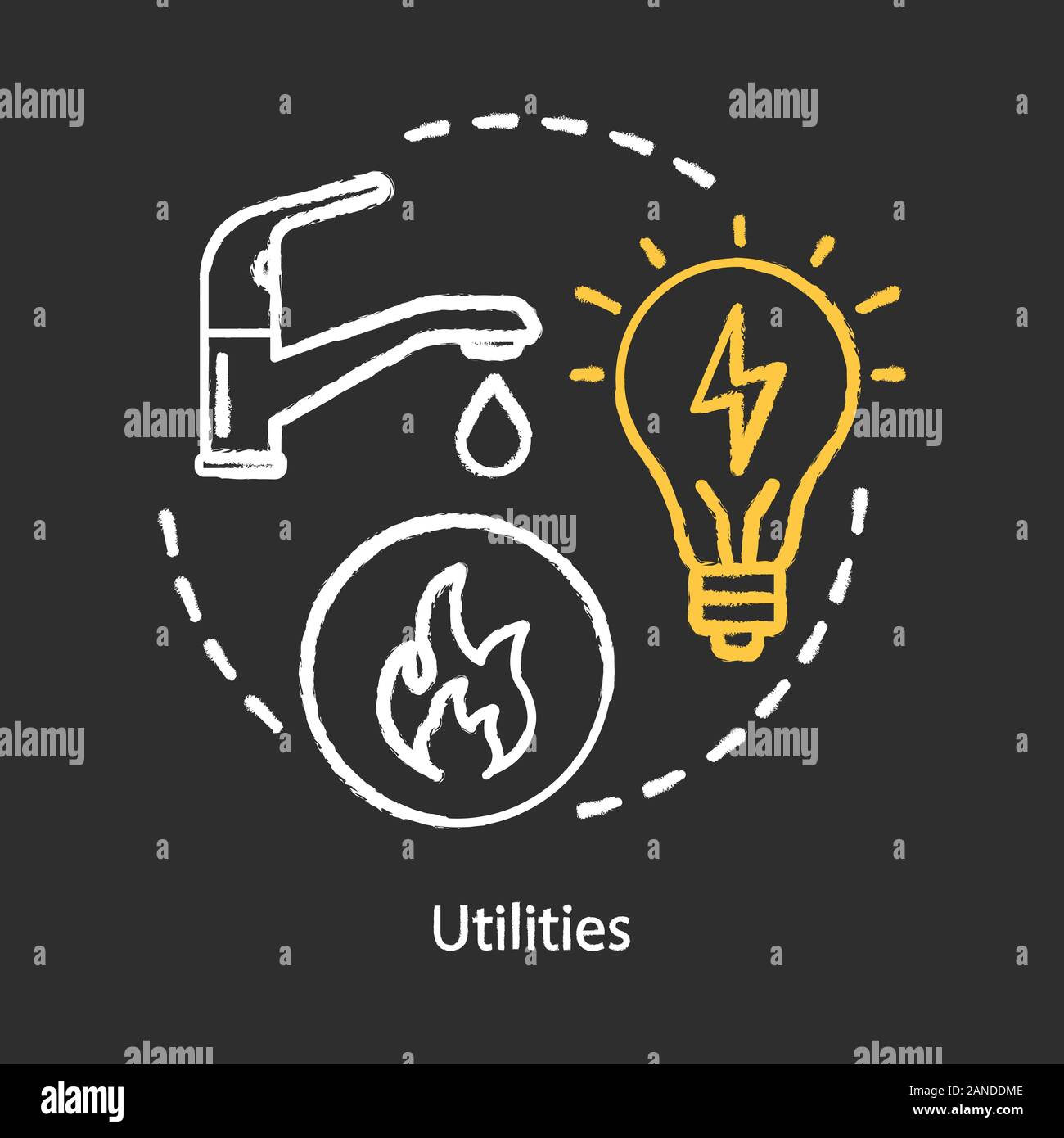 Housing and utilities Stock Vector Images - Alamy