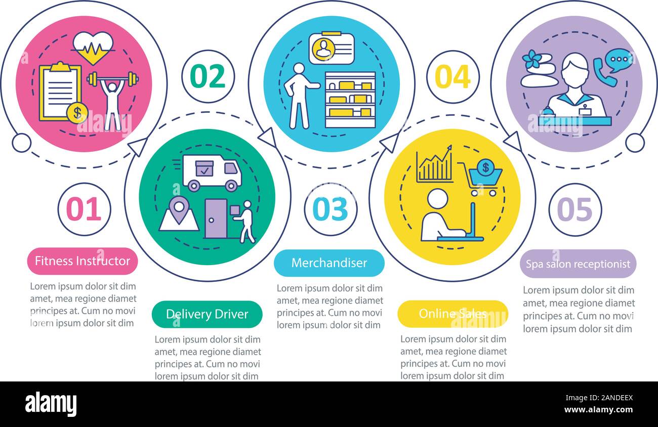Part time job vector infographic template. Business presentation design ...
