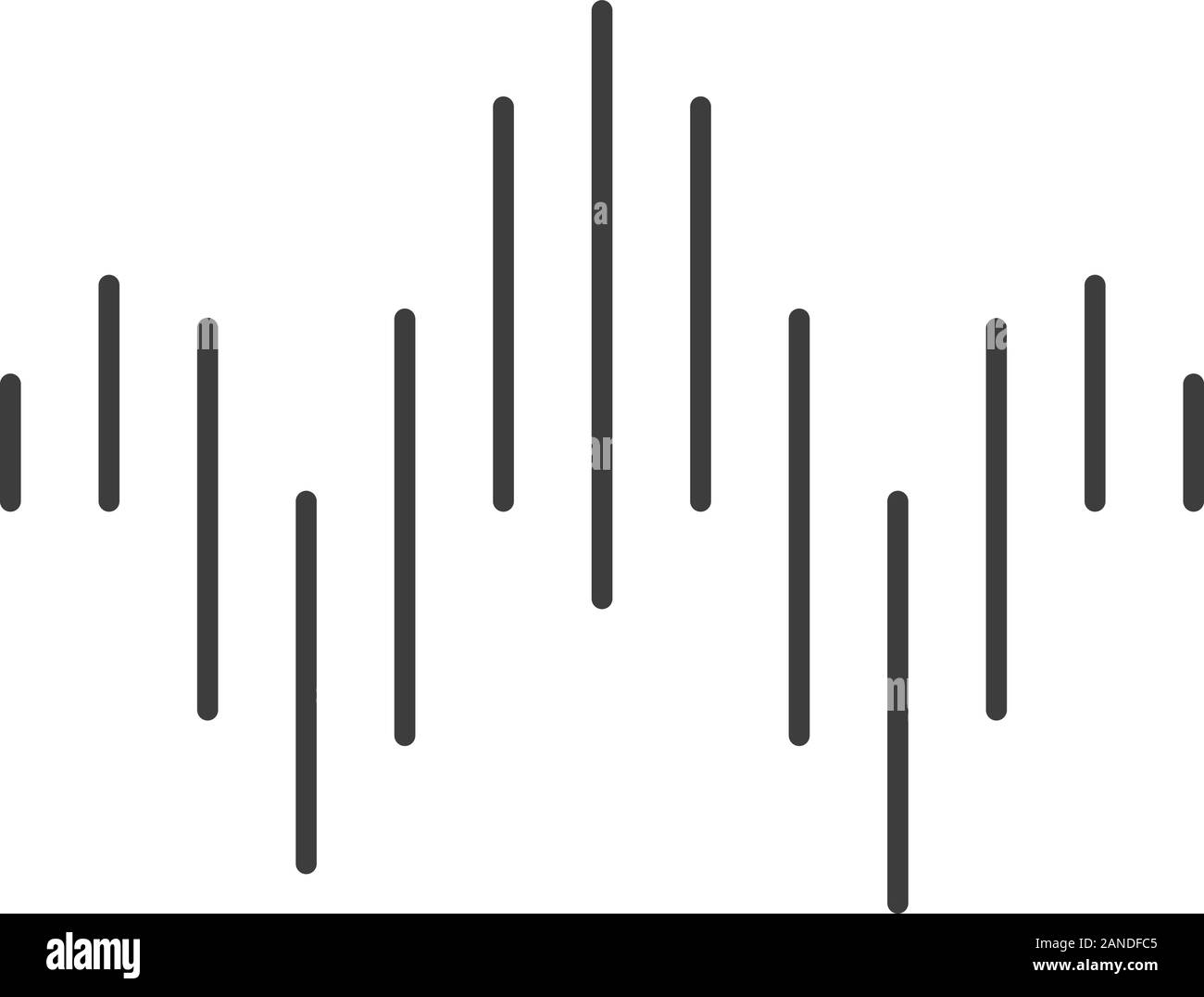 Dj sound wave glyph icon. Silhouette symbol. Soundtrack playing ...