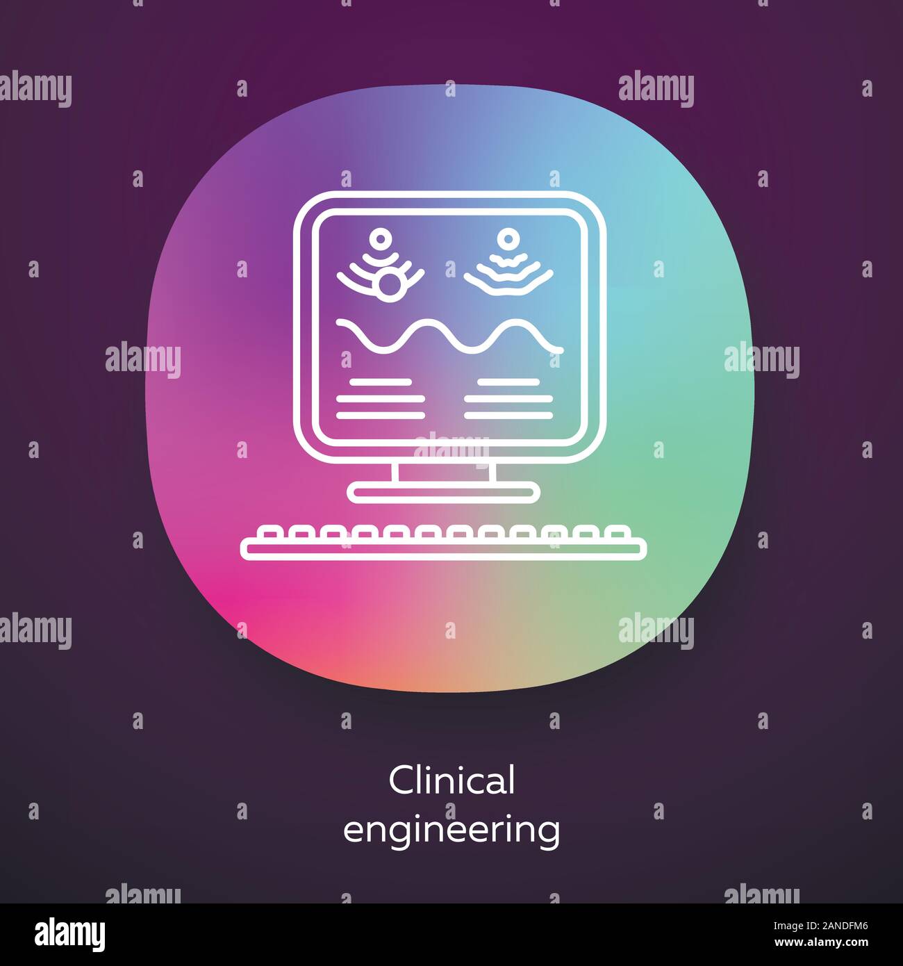 Button ultrasound Stock Vector Images - Alamy