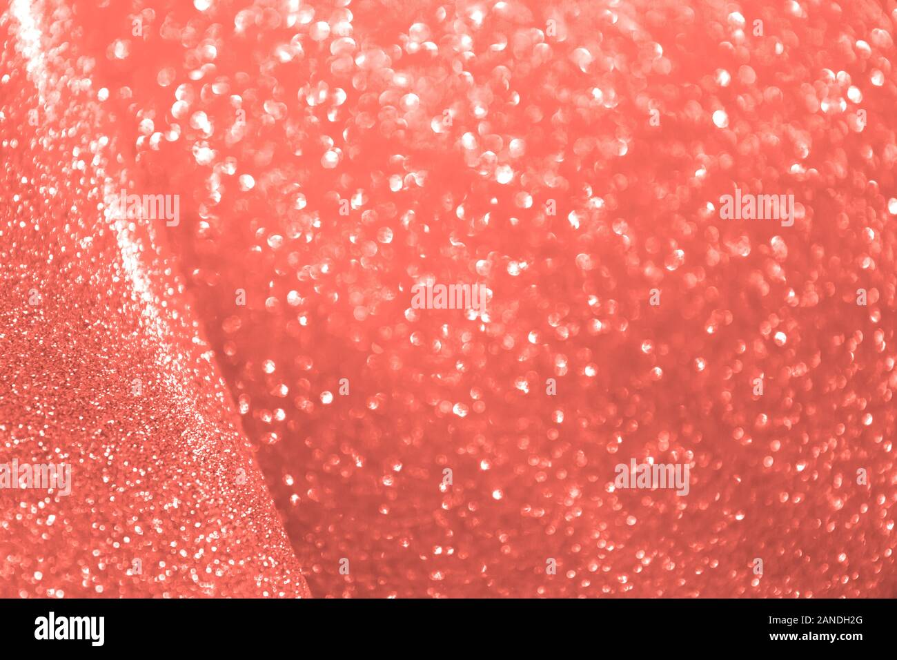 Living Coral shade - color of the year 2019. Blurred toned background ...