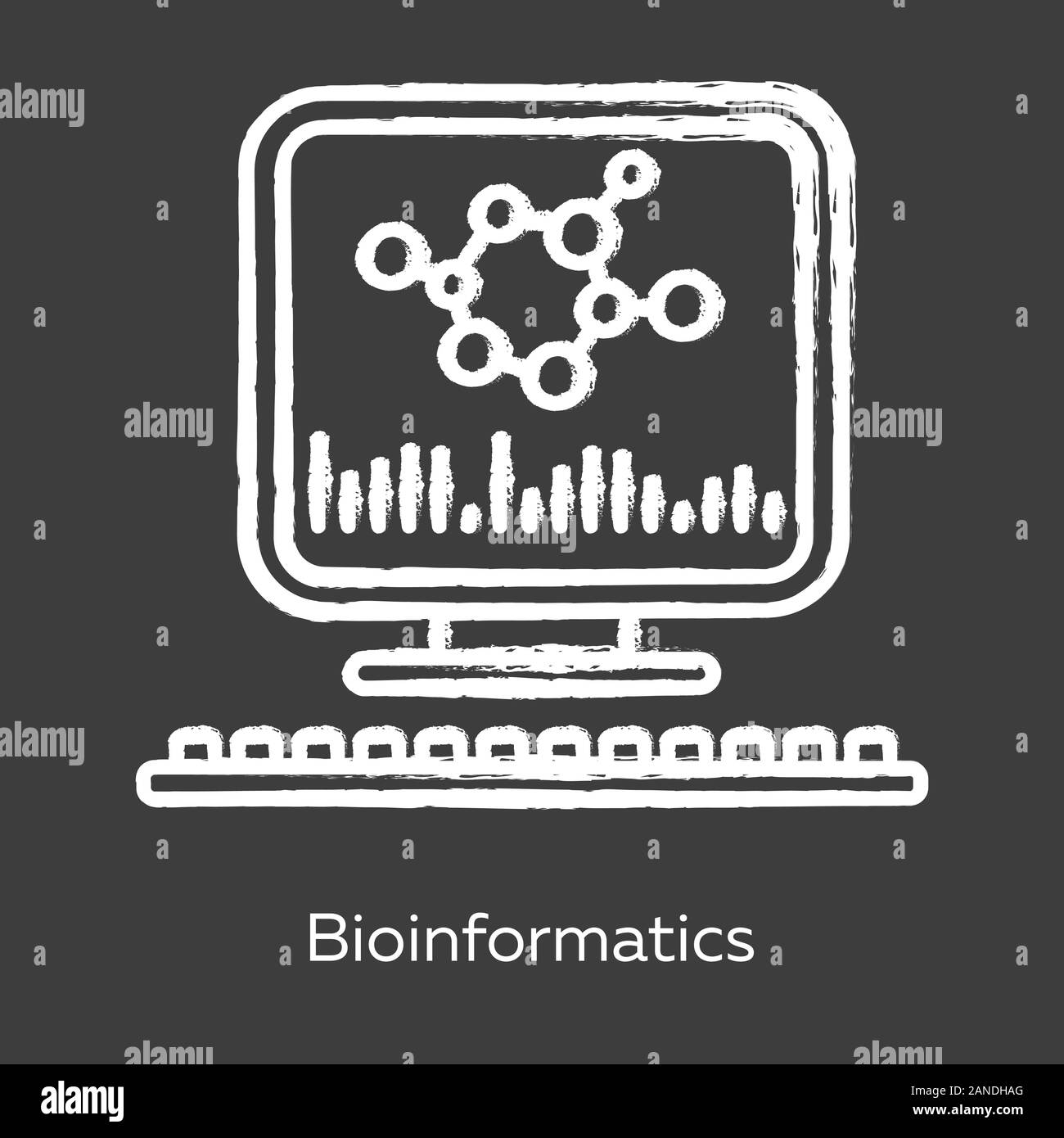Human hand drawing molecular hi-res stock photography and images - Alamy