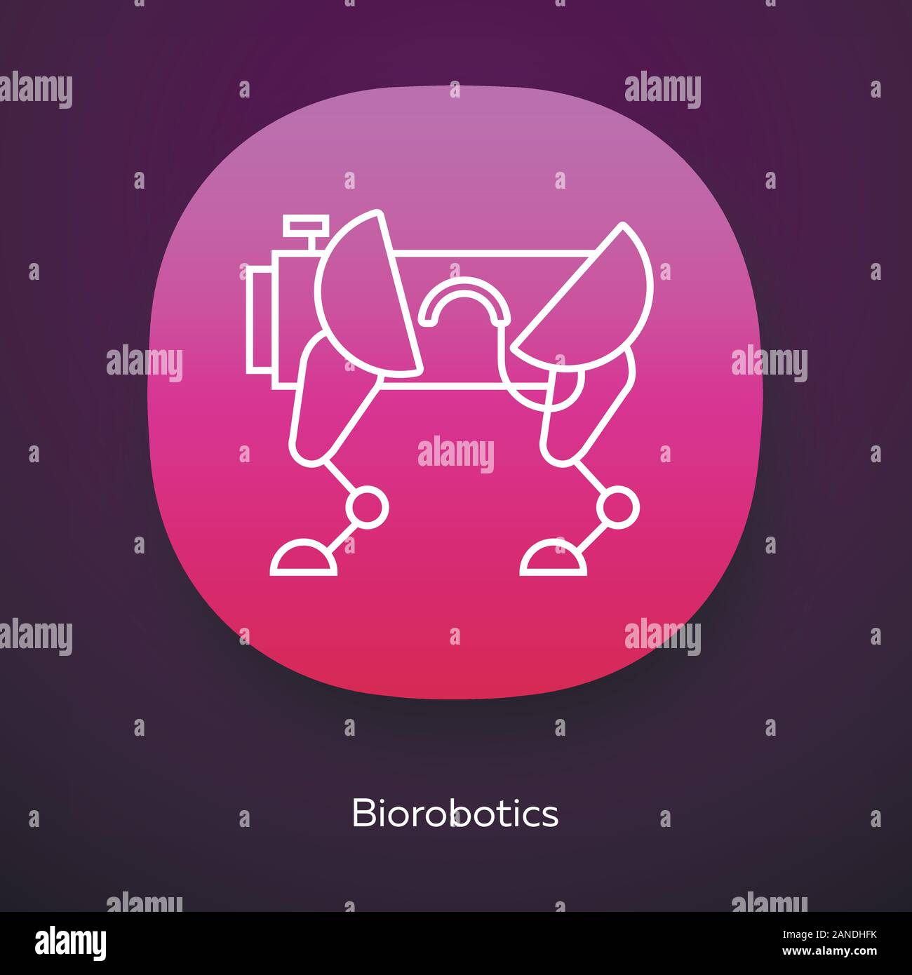 Biorobotics app icon. Dog-like robot. Robotic innovation technology ... Biorobotics app icon. Dog-like robot. Robotic innovation technology ...
