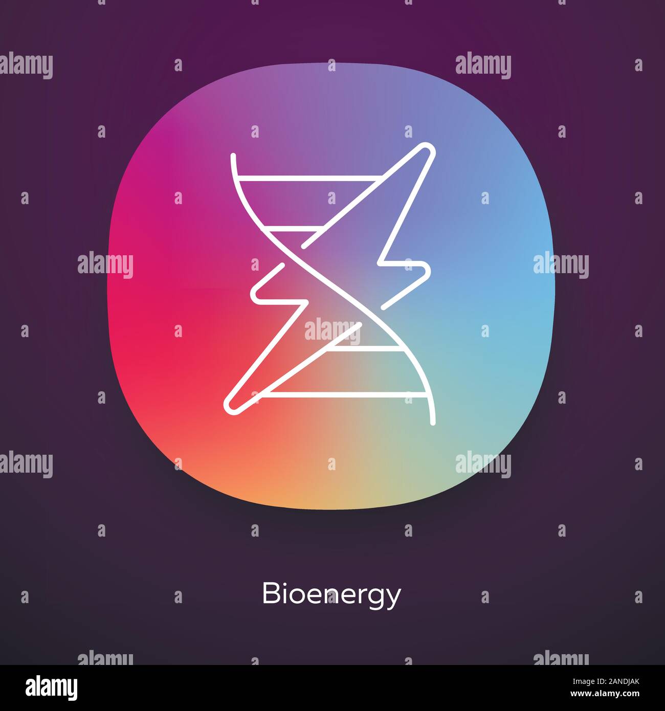 Bioenergy app icon. Biofuel. Organic matter for producing renewable ...