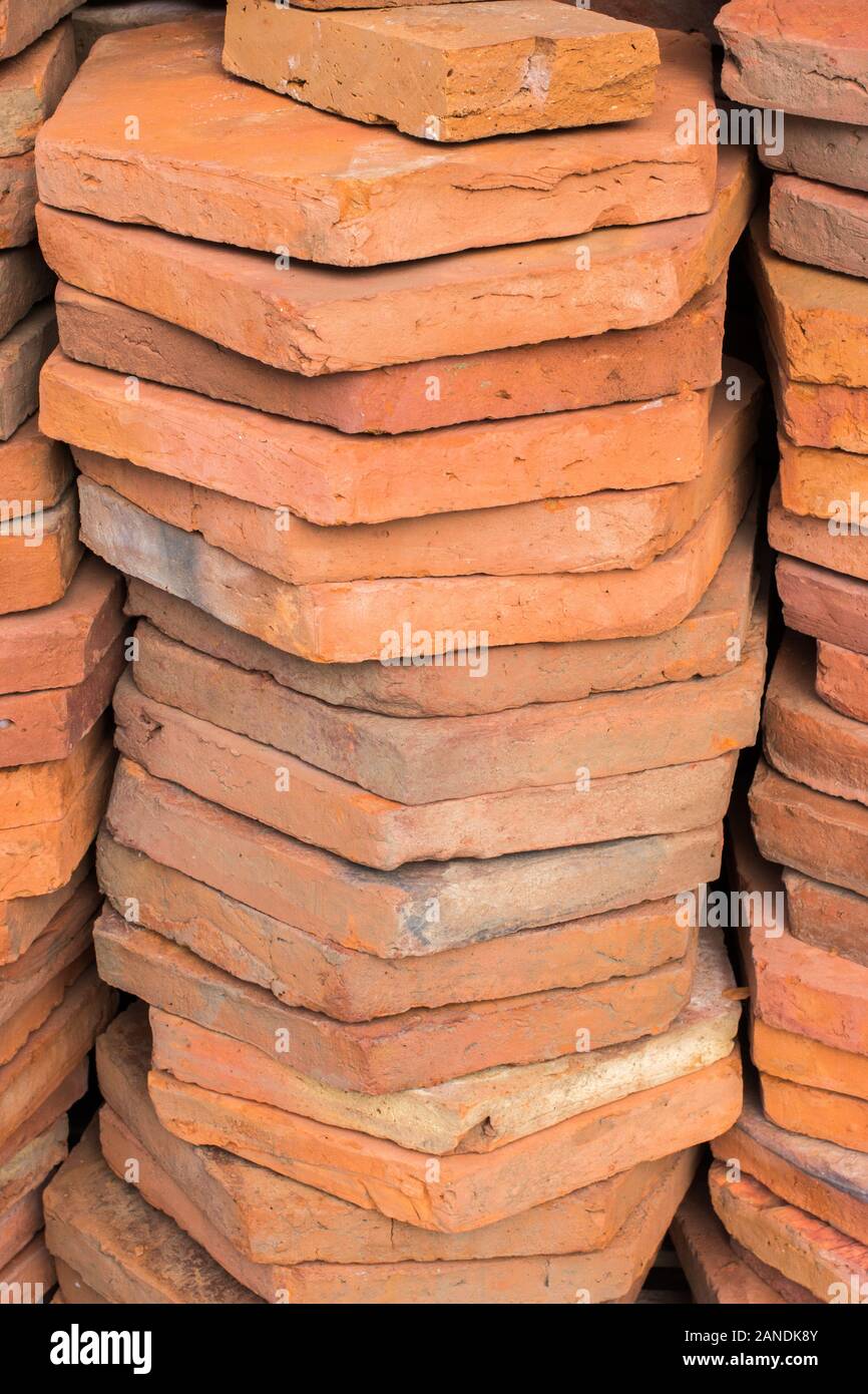 Load of bricks in stock for construction purpose Stock Photo - Alamy