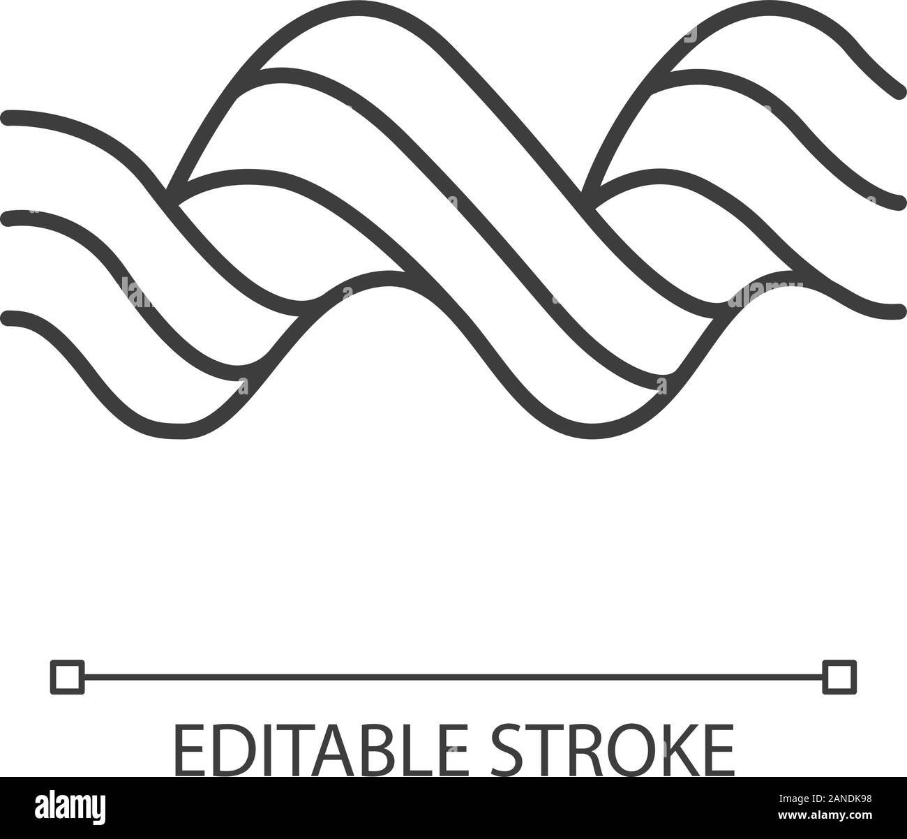 Sound spiral wave linear icon. Thin line illustration. Music rhythm ...