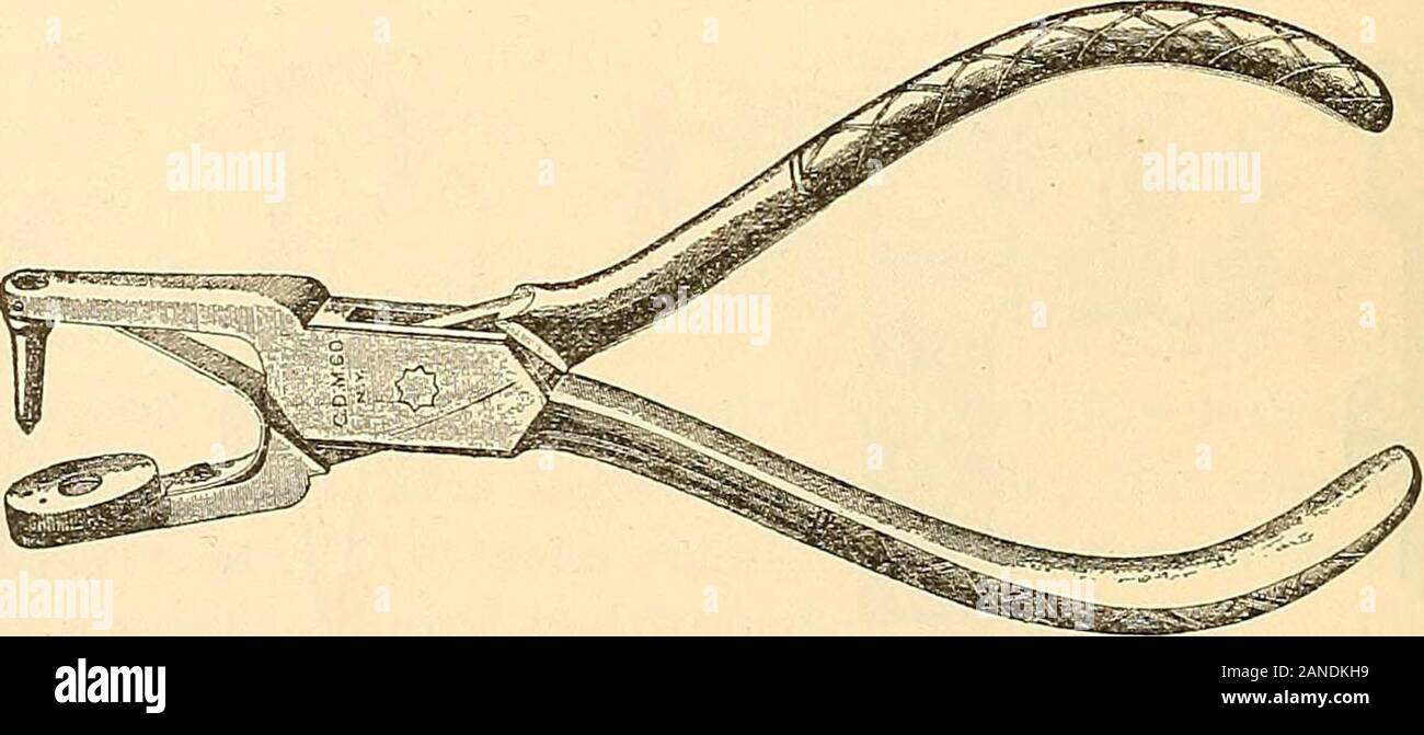 Principles and practice of operative dentistry . Rubber-dam applier ...