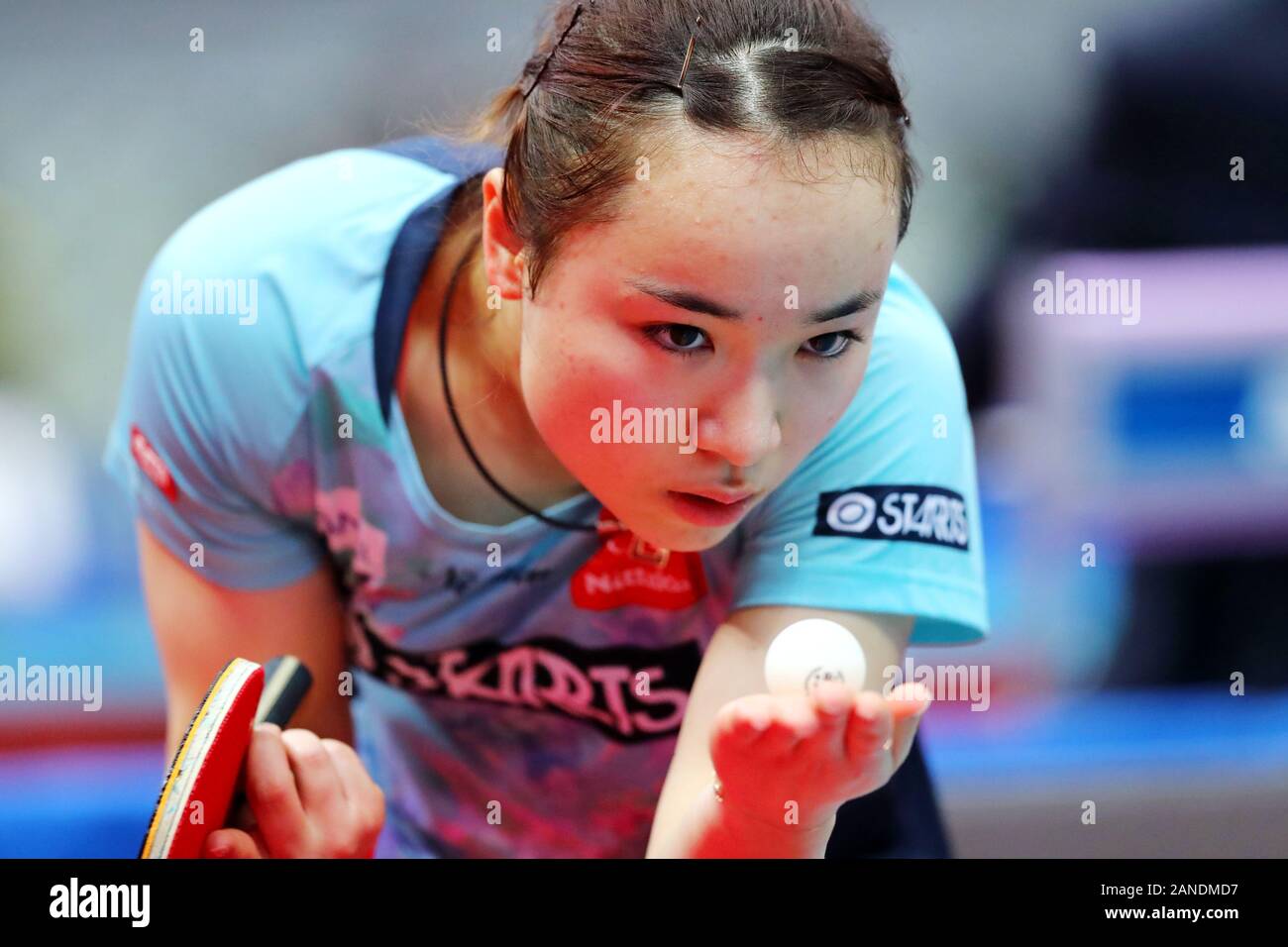 Osaka, Japan. 16th Jan, 2020. Mima Ito Table Tennis : All Japan Table ...