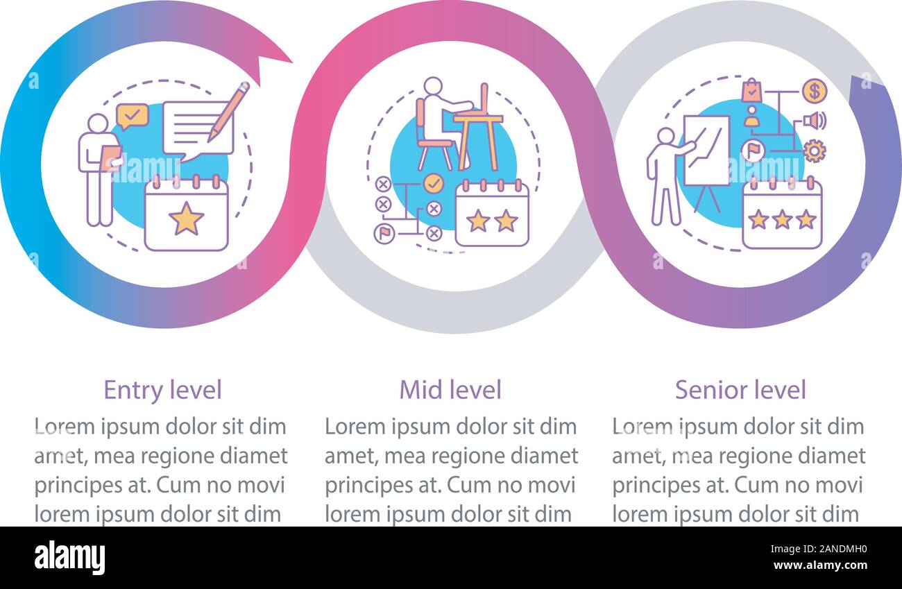 Work experience vector infographic template. Business presentation ...