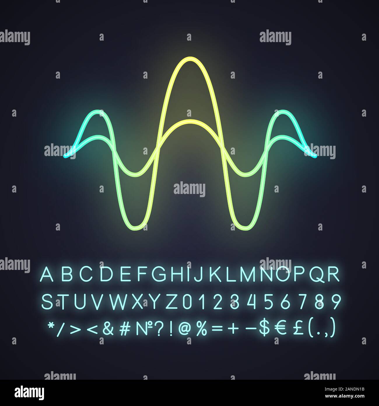 Waveform alphabet hi-res stock photography and images - Alamy