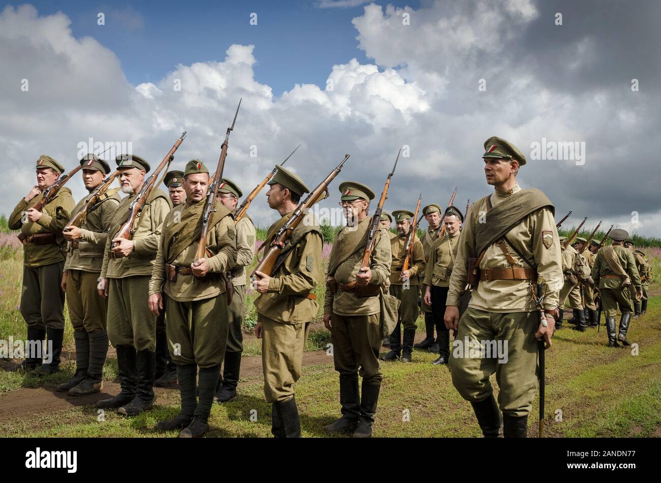 Russian civil war soldiers hi-res stock photography and images - Alamy