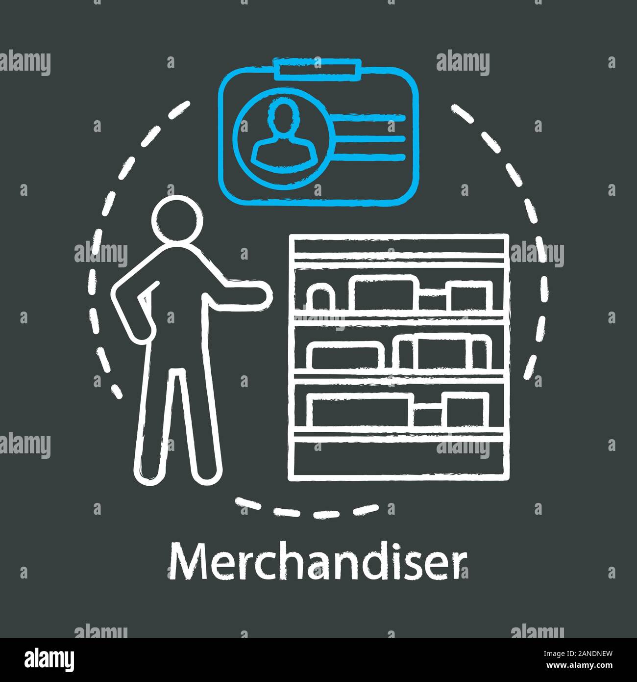 Supermarket employee and manager Stock Vector Images - Alamy