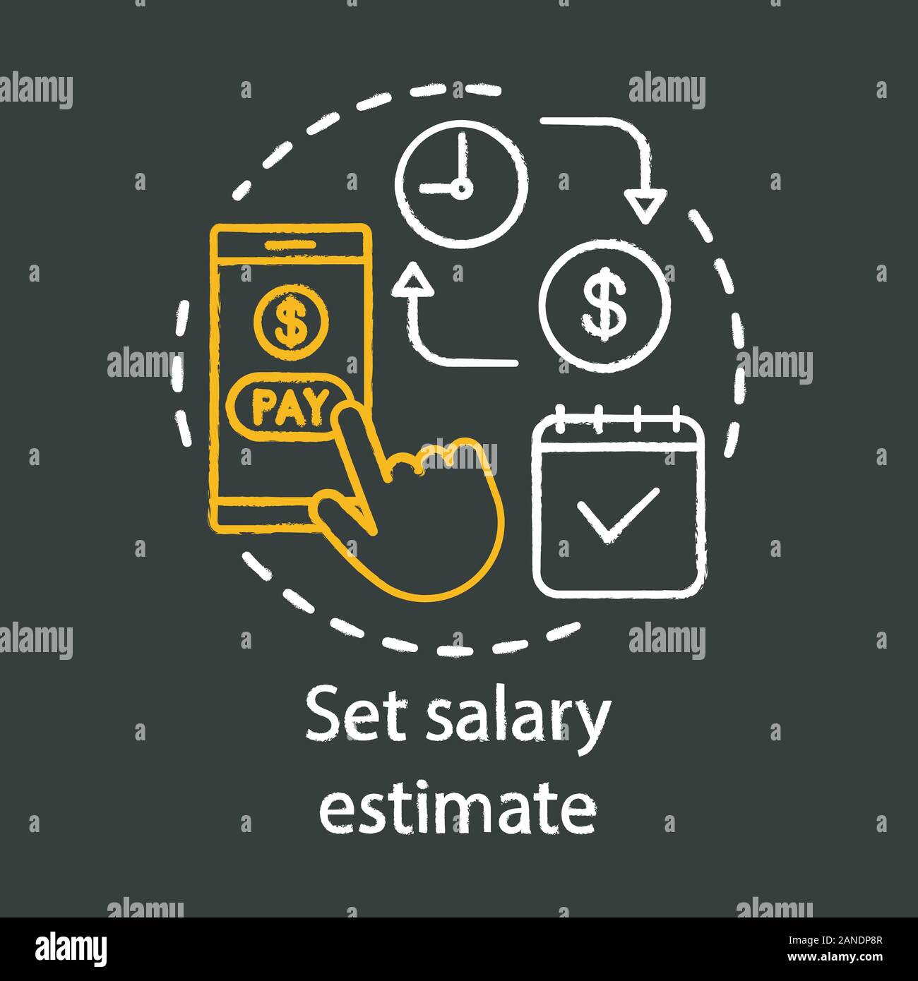 Salary calculator Stock Vector Images - Alamy