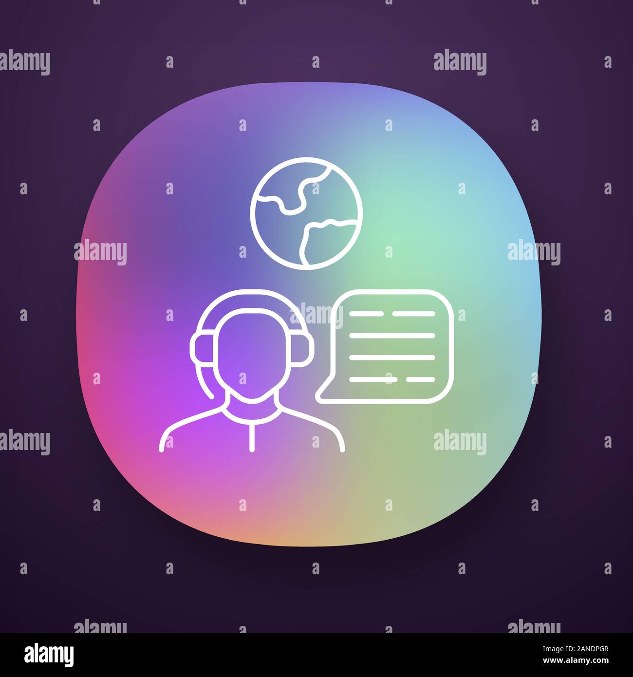 Graphic dispatcher icon vector vectors hi-res stock photography and ...