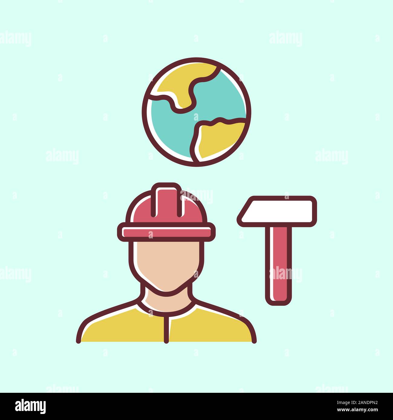 Work abroad Stock Vector Images - Alamy