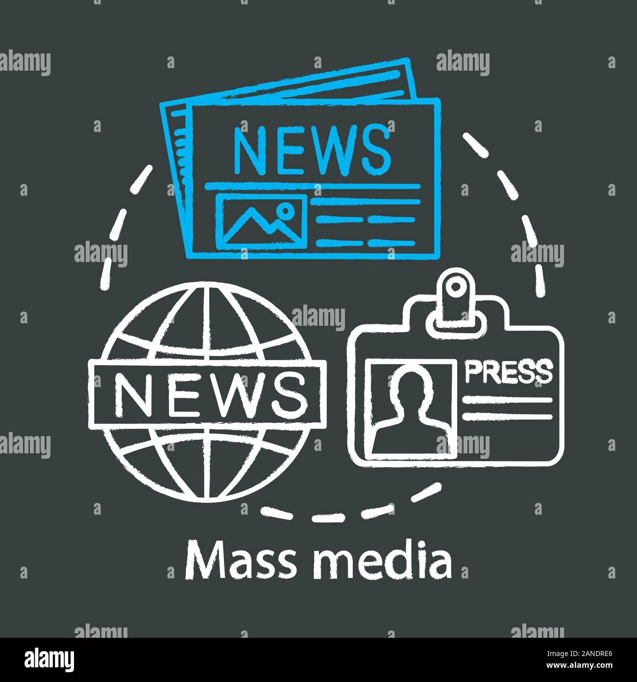 Doodle news icon newspaper symbol hi-res stock photography and images ...