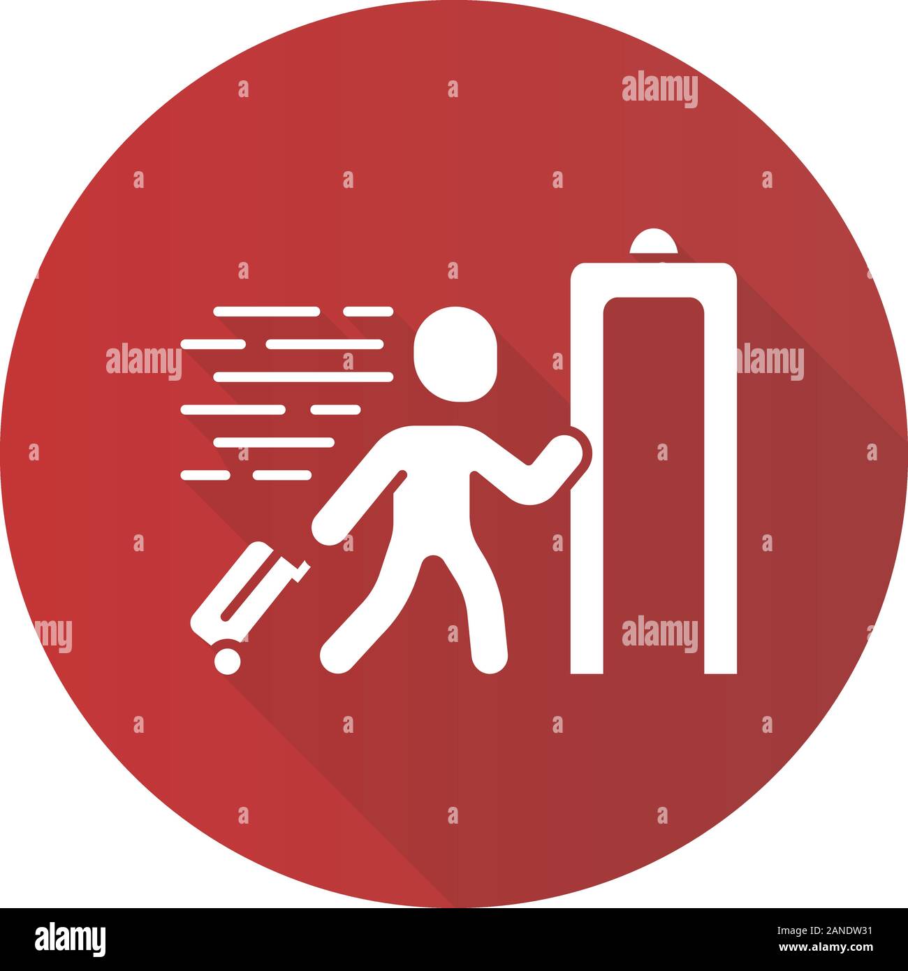 Body scan of the passenger Stock Vector Images - Alamy