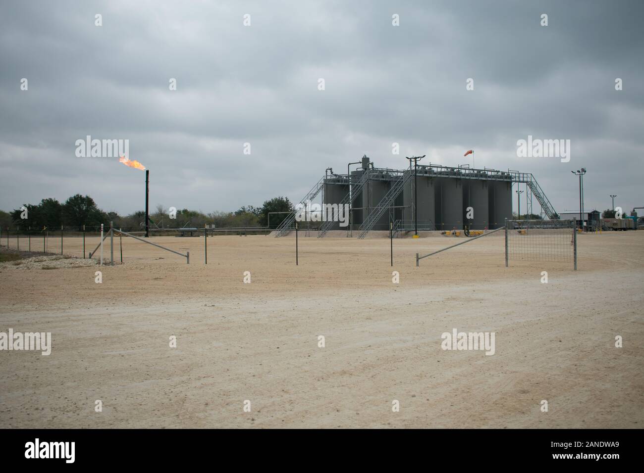 Oil and Gas Gathering Facility in Eagle Ford Stock Photo - Alamy