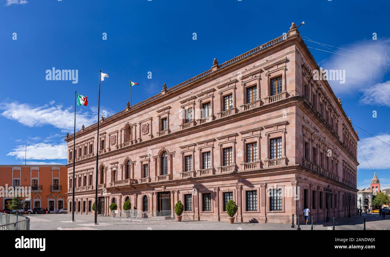 The Pink Palace, state government building in Saltillo, Coahuila state ...